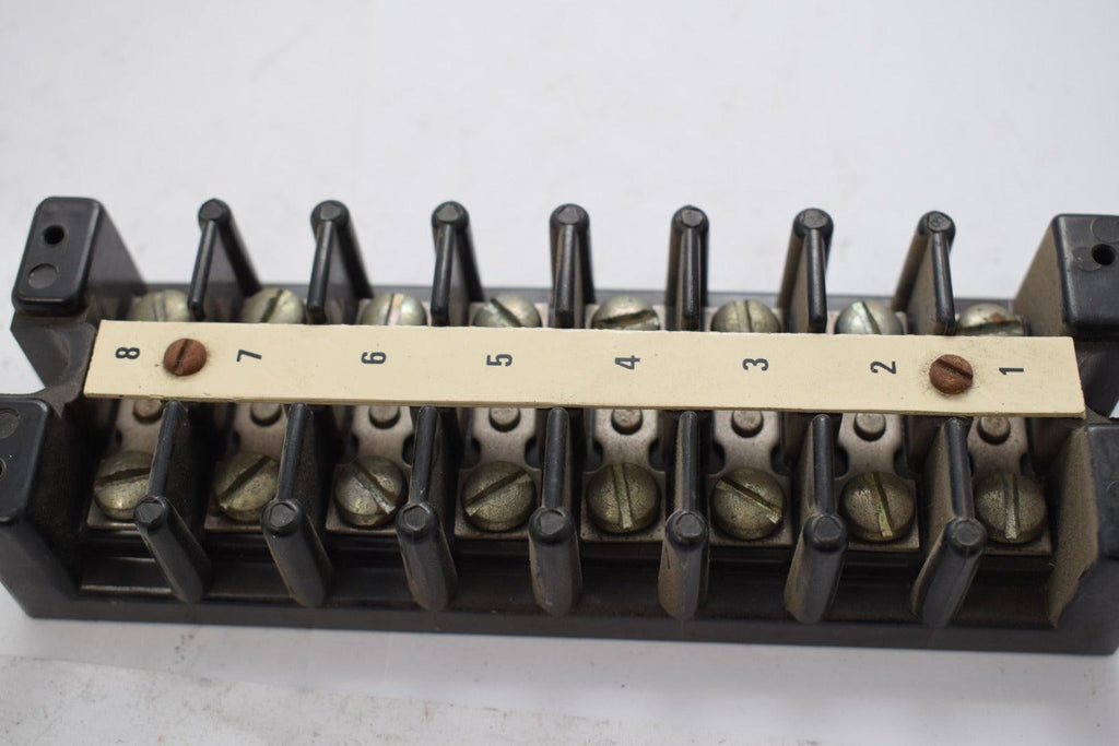 Marathon Series 1500 Terminal Block, Solderless, 8 Terminals