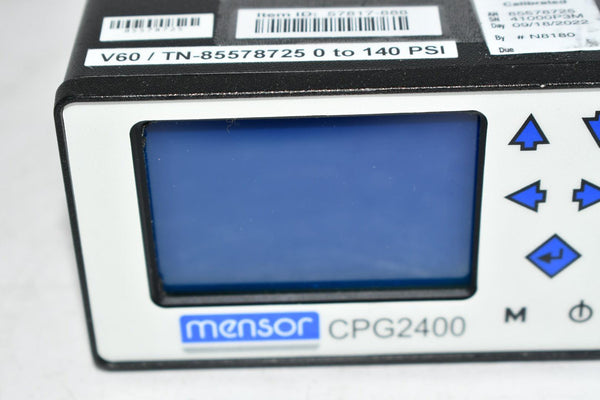 Mensor CPG2400 Digital Benchtop Pressure Indicator Gauge S/N 41000P3M