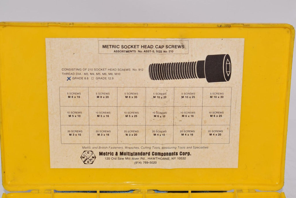 Metric Socket Head Cap Screw Assortment w/ Storage Container – VB ...