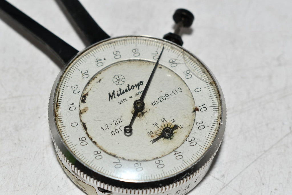 Mitutoyo 209-113 Dial Caliper Gauge, Internal Measurement Gage 1.2-2.2 ...