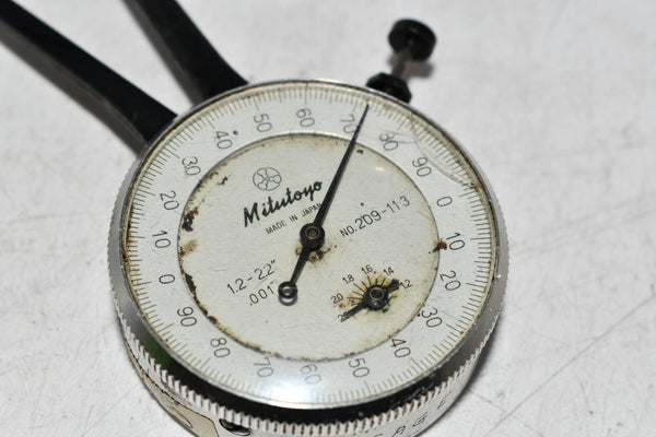 Mitutoyo 209-113 Dial Caliper Gauge, Internal Measurement Gage 1.2-2.2 ...