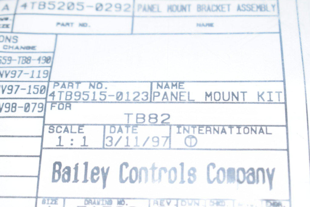 NEW ABB Bailey TB82 4TB9515-0123 Panel Mount Kit – VB Industrial Supply