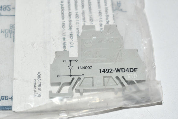 NEW Allen Bradley 1492-WD4DF CIRCUIT DIODE BLOCK DOUBLE FEEDTHROUGH 20 ...