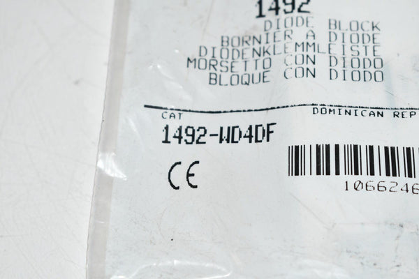 NEW Allen Bradley 1492-WD4DF Terminal Block CIRCUIT BLOCK DOUBLE FEEDT ...