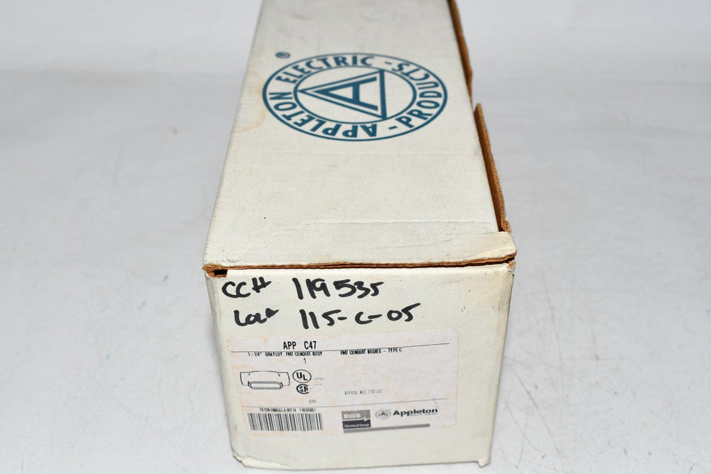 NEW Appleton C47 1-1/4'' Form 7 Body – VB Industrial Supply