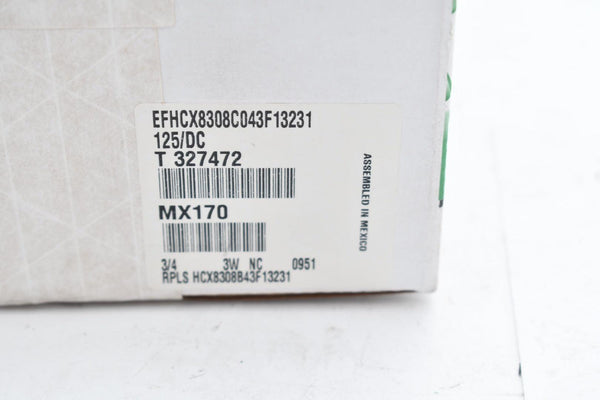 NEW Asco EFHCX8308C043F13231 Solenoid Valve Red Hat 3/4'' 125/VDC 10-2 ...