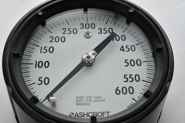 NEW ASHCROFT 45-1279-S-S-04L-600# ASHCROFT TYPE 1279 DURAGAUGE PRESSUR ...
