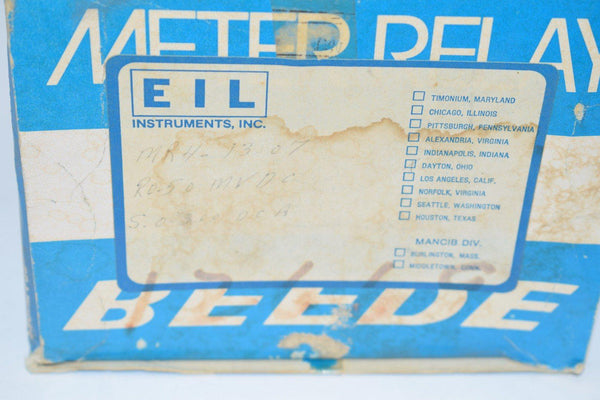 NEW Beede MR4-13-07 Panel Meter Relay 0-300 DC Amps – VB Industrial Supply