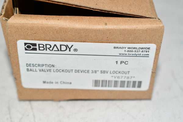 NEW BRADY 3AD54 BALL VALVE LOCKOUT DEVICE 3/8'' SBV LOCKOUT Y67787 – VB ...