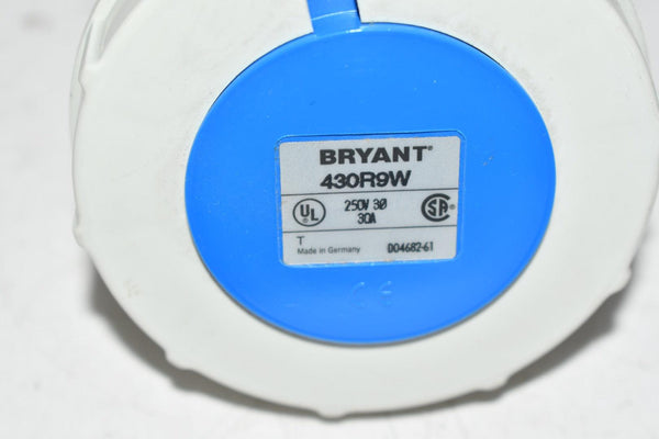 NEW BRYANT 430R9W 30A 250V 3P 4W Plug Receptacle
