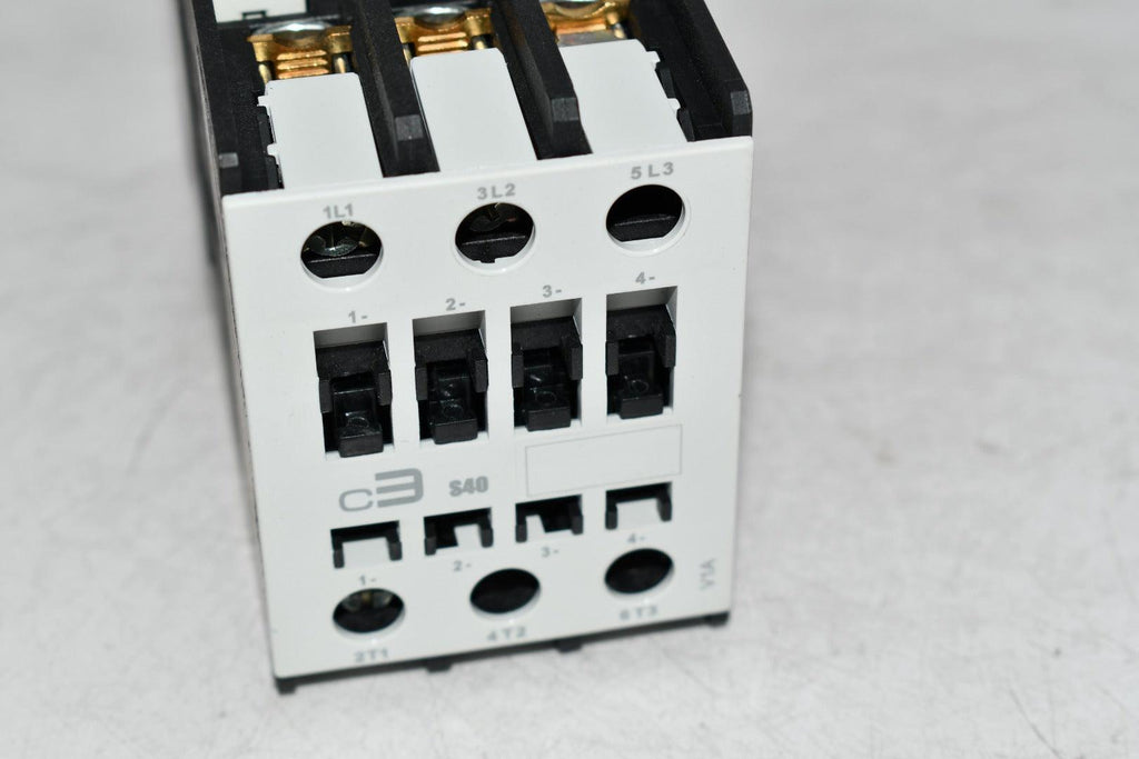 NEW C3 Controls 300-S40N30EC00 CONTACTOR 40 AMP 3 POLE COIL 24-28 VDC ...