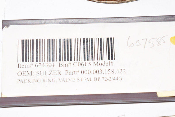 NEW CCI, Sulzer, Packing Ring, Valve Packing Ring, Part: 000.003.158.4 ...
