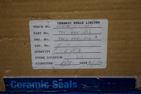 NEW Ceramic Seals GE Turbine TDC-000-592 Flange, Window Brazed Assembl ...