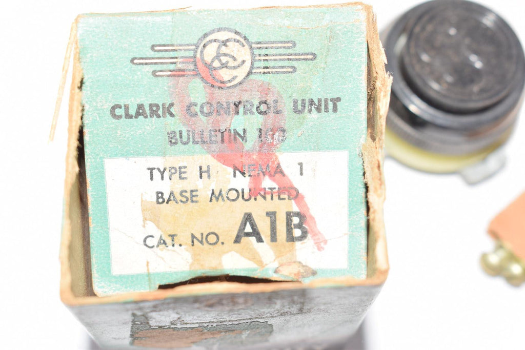 NEW Clark Control A1B Type H NEMA 1 Base Mounted Push Button Switch