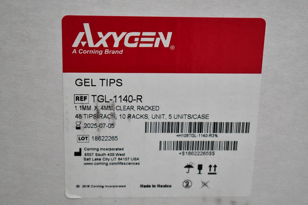NEW Corning Axygen TGL-1140-R Rectangular Gel Cutting Pipet Tips 1.1mm ...