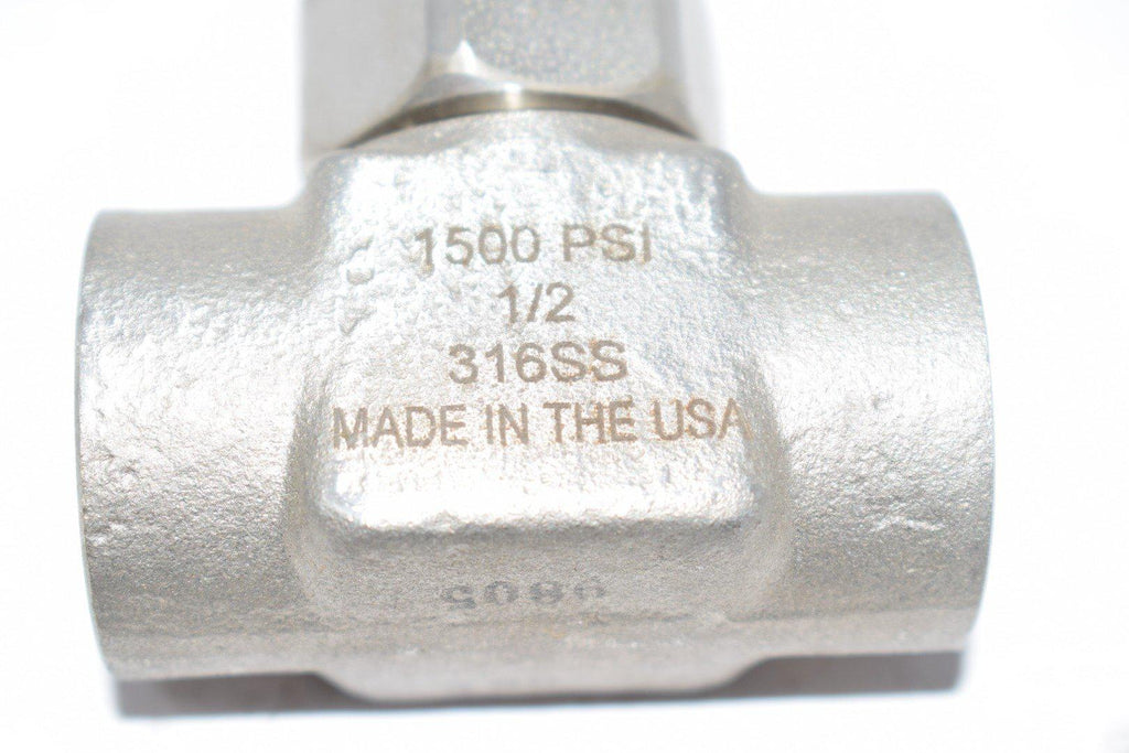 NEW Dragon Valves 71Y057 18648 1500 PSI 1/2'' 316SS Needle Valve Cryog