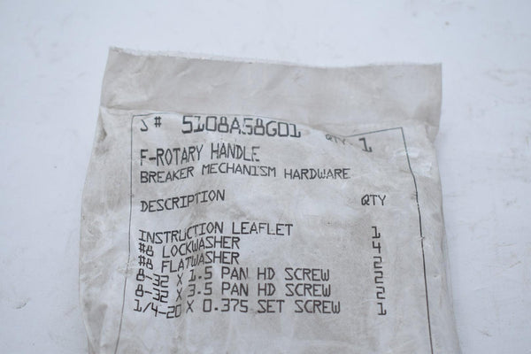 NEW Eaton 5108A58G01 Rotary Handle Kit F-Rotary – VB Industrial Supply