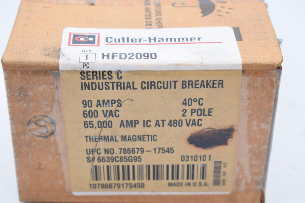 NEW Eaton Cutler Hammer HFD2090 Series C Molded Case Circuit Breaker ...