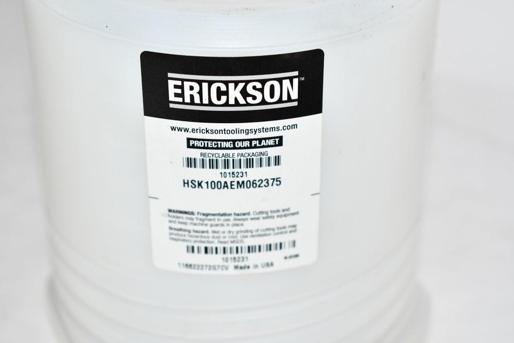 NEW ERICKSON HSK100AEM062375 End Mill Tool Holder, Taper, HSK100A – VB ...