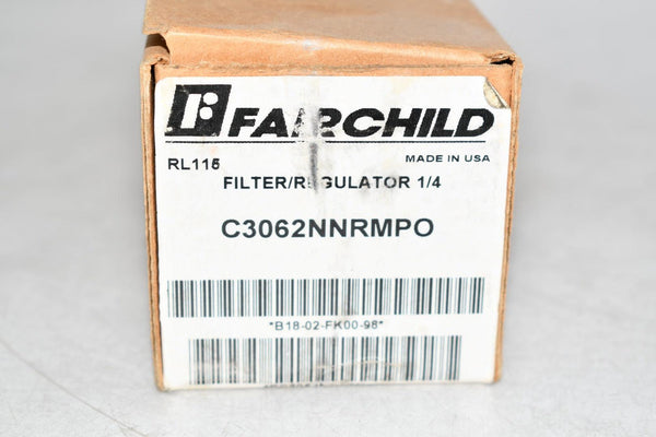 NEW Fairchild C3062NNRMPO Filter Regulator, 1/4'' RL115