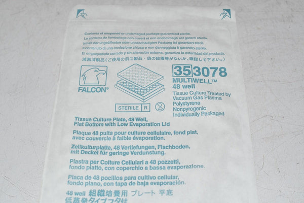 NEW Falcon 353078 48-well Clear Flat Bottom TC-treated Cell Culture Pl ...