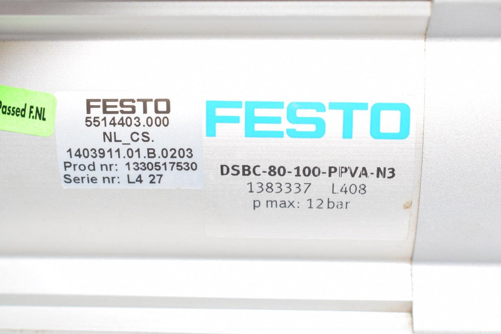 NEW FESTO DSBC-80-100-PPVA-N3, 5514403.00 Pneumatic Cylinder Combinati ...