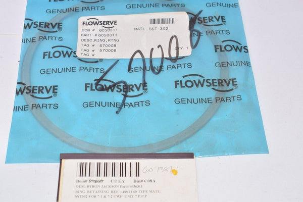 NEW Flowserve, Part: 6050311, Retaining Ring