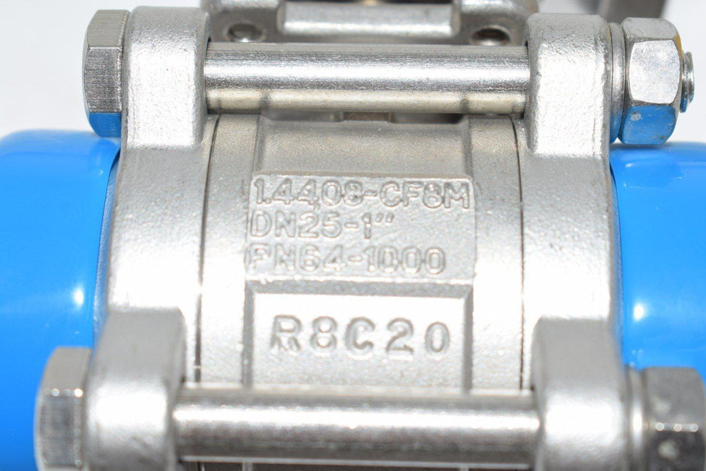 NEW FlowTek 5000 1'' 3-Piece Stainless Steel Ball Valve w/ Handle Sock ...