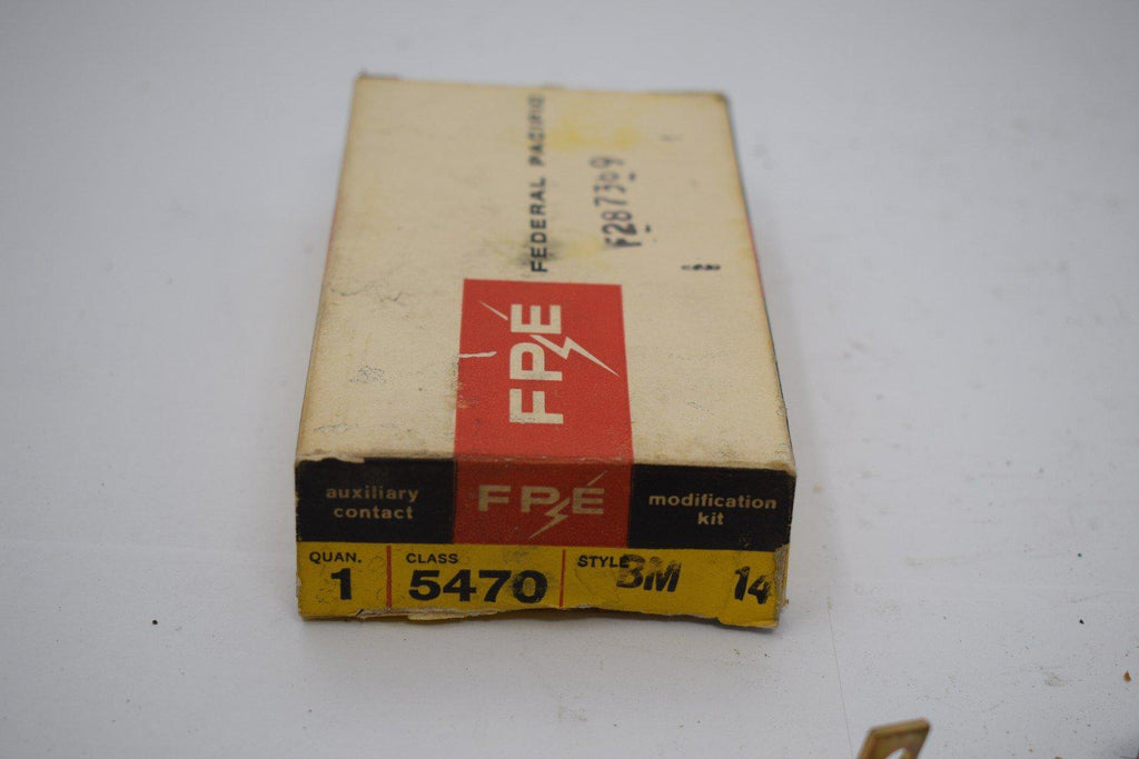 NEW FPE Federal Pacific 5470-BM14 Auxiliary Contact Modification Kit ... NEW FPE Federal Pacific 5470-BM14 Auxiliary Contact Modification Kit ...
