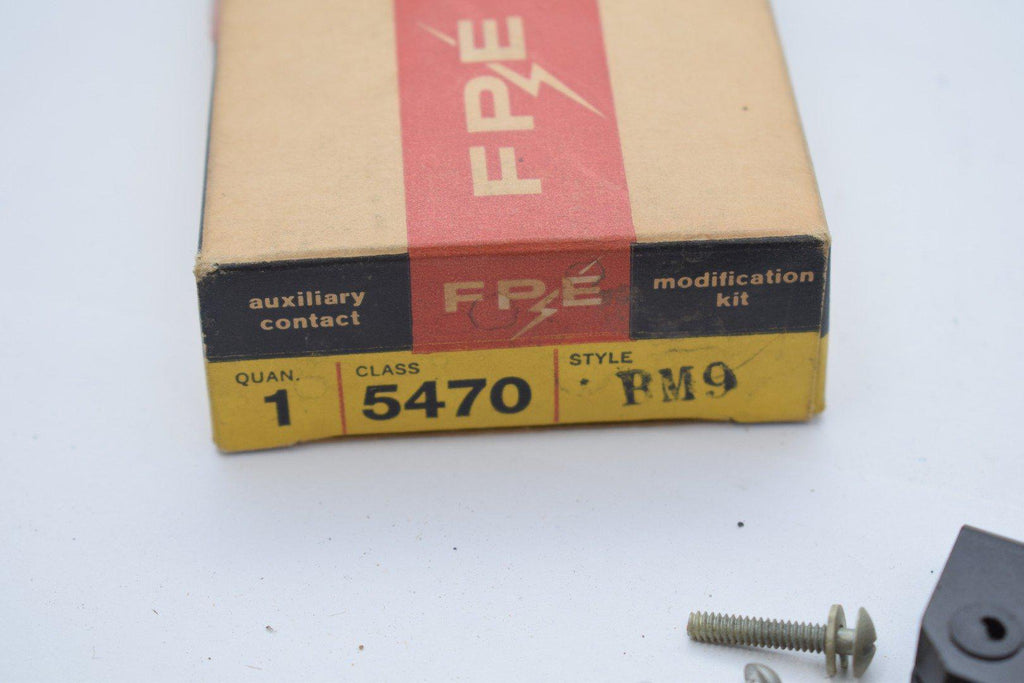 NEW FPE Federal Pacific 5470-BM9 Auxiliary Contact Modification Kit ... NEW FPE Federal Pacific 5470-BM9 Auxiliary Contact Modification Kit ...