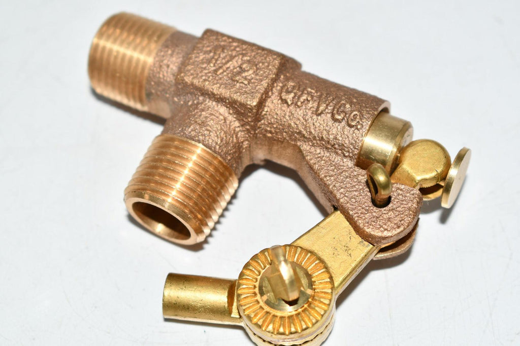 NEW Gadren Float Globe Valve QFV Co. 1/2'' Brass USA
