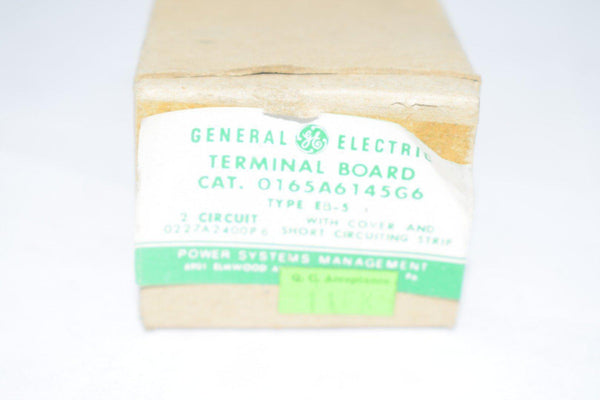 NEW GE GENERAL ELECTRIC 0165A6145G6 Terminal Block Board 2 Circuit – VB ...