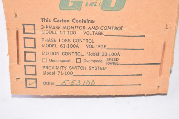 NEW General Equipment & MFG Co 553100, Go Tronic Power Line Monitor ...