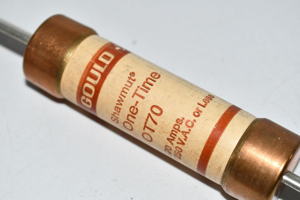 NEW Gould Ferraz Shawmut One-Time OT70 Fuse Class K5 70 Amps 250