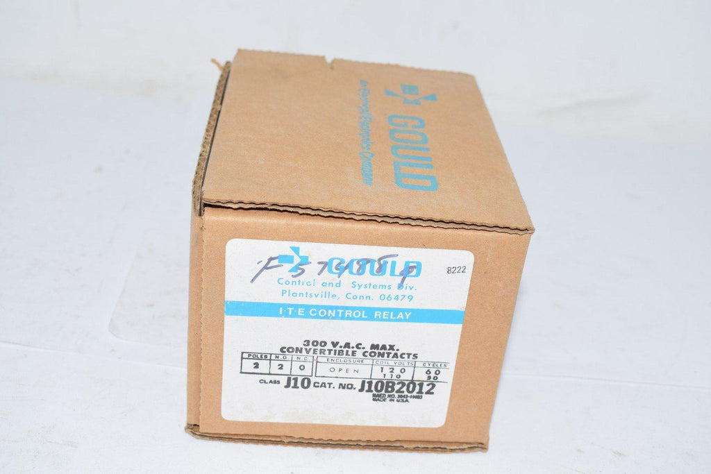 NEW Gould J10B2012 ITE Control Relay Open Type Convertible 2 Pole 300v ...