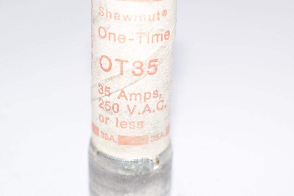 NEW Gould Shawmut OT35 One-Time Fuse 35 Amps 250 VAC – VB Industrial Supply