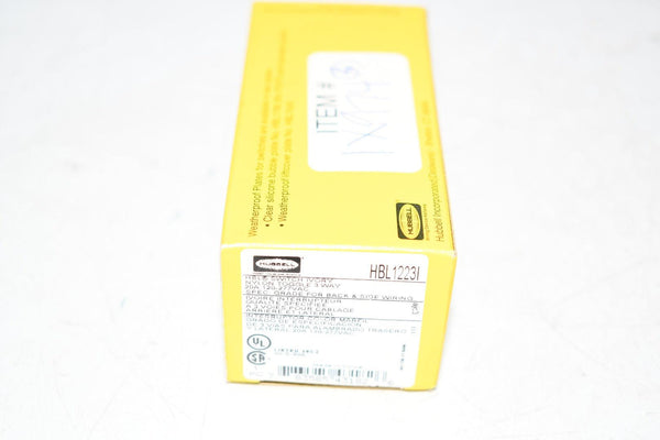 NEW Hubbell HBL1223I Extra Heavy Duty Wired Toggle Switches , Three Wa