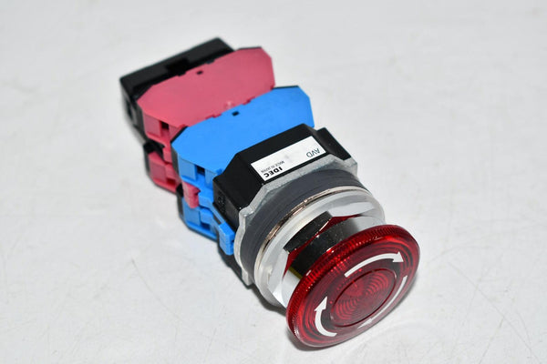 NEW IDEC AVLD32222DNUR 30mm Estop Turn 24V 2NO Red Switch – VB ...