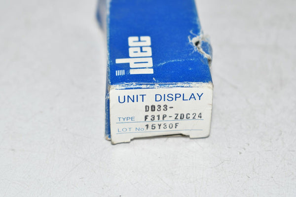 NEW Idec DD33-F31P-DC24V Display Unit – VB Industrial Supply