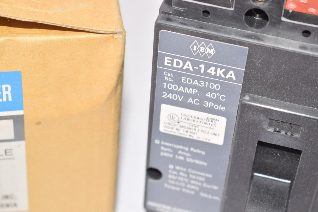 NEW IEM EDA3100 100 Amp 240VAC 3 Pole Circuit Breaker EDA-14KA – VB ...