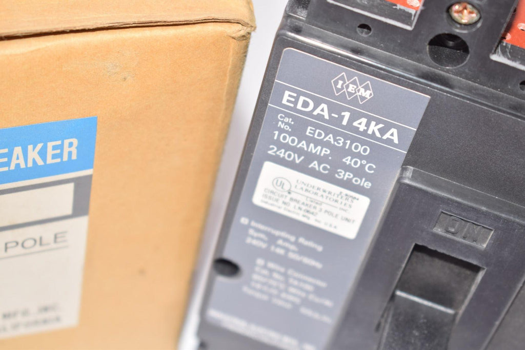 NEW IEM Industrial Electric EDA3100 EDA-14KA 100A 240 VAC 3 Pole Indus ...