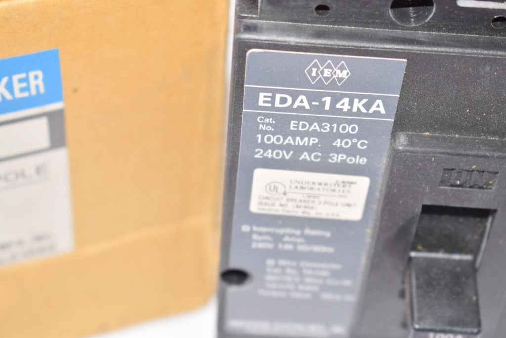NEW Industrial Electric MFG IEM EDA3100 EDA-14KA 100A 240 VAC 3 Pole C ...