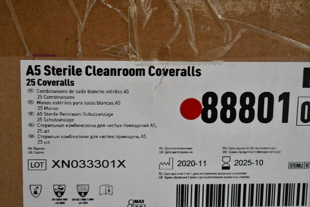 NEW Kimberly Clark Kimtech 88801 A5 Sterile Cleanroom Coveralls MEDIUM ...