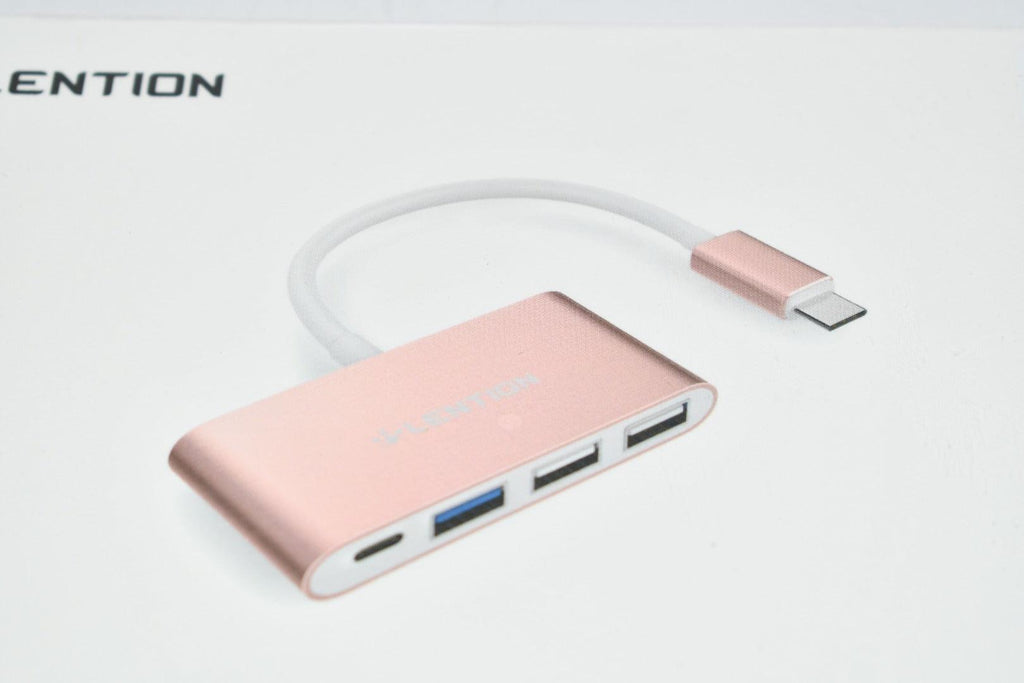 NEW LENTION C13 NA2 Space Gray 4-in-1 USB-C Hub with Type C, USB 3.0 ...
