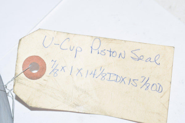 NEW McMaster-Carr U-CUP Piston Seal 15-7/8'' OD x 14-1/8'' ID x 7/8''