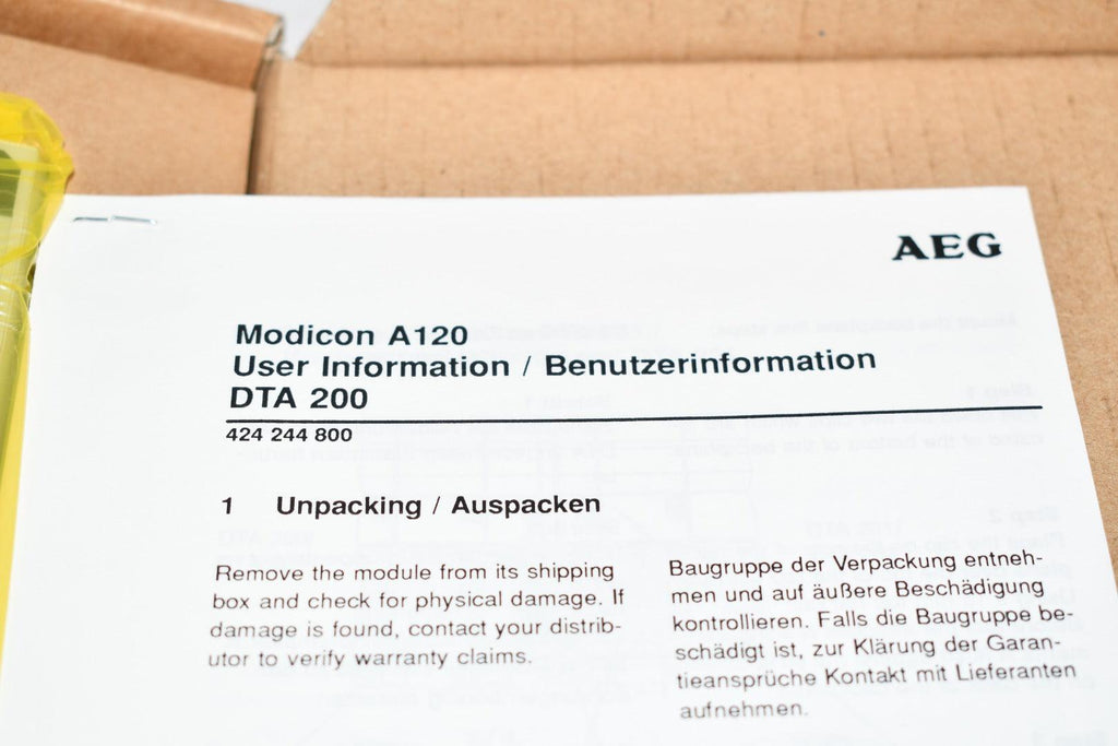 NEW Modicon AS-HDTA-200 SUBRACK PRIMARY 5 SLOT TSX COMPACT