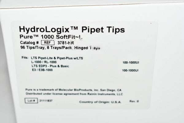 NEW Molecular BioProducts 3781-HR, MBP 1000L Pipet Tip, HR Sterile (RT ...