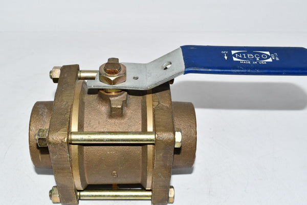 NEW Nibco 2? Pipe Full Port Bronze Ball shut off Valve 600 WOG solder ...
