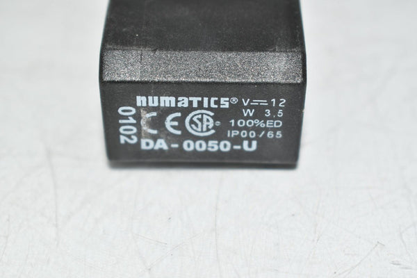 NEW NUMATICS DA-0050-U DA0050U 12Vdc Solenoid Coil Plug – VB Industrial ...