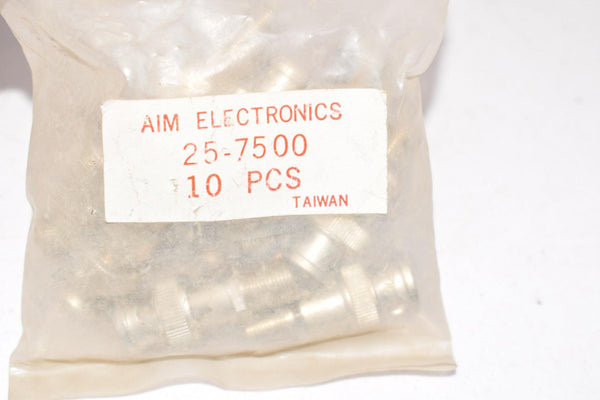 NEW Pack of 10 AIM Electronics 25-7500 Coax Connector – VB Industrial ...